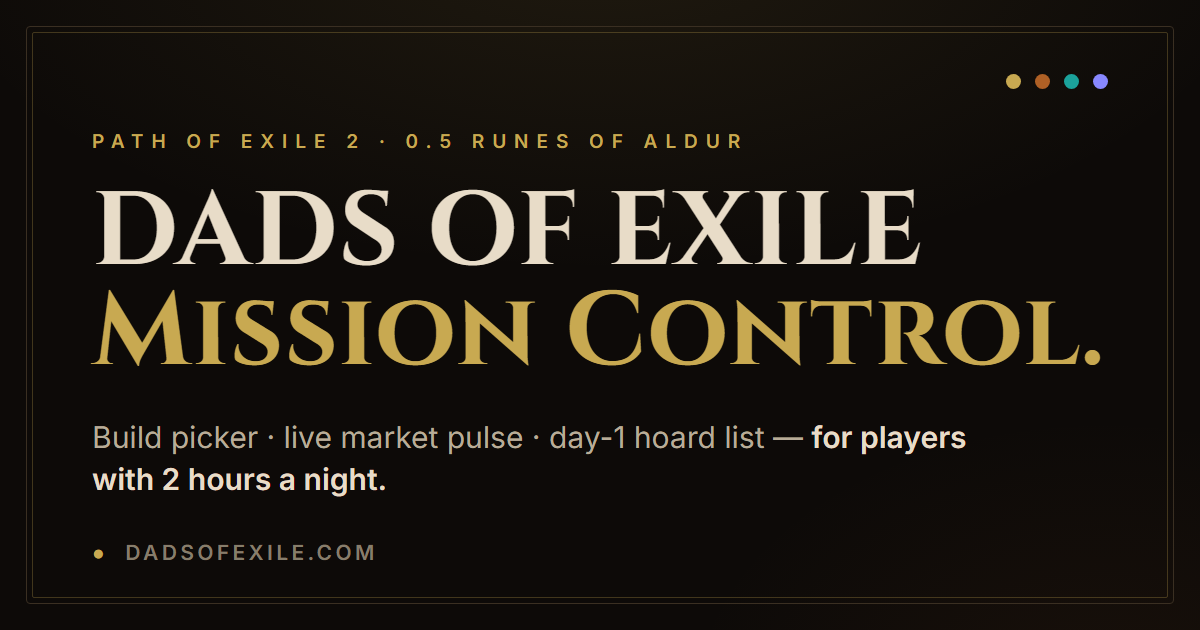 PoE 2 0.5 Live Currency Prices · Dads of Exile